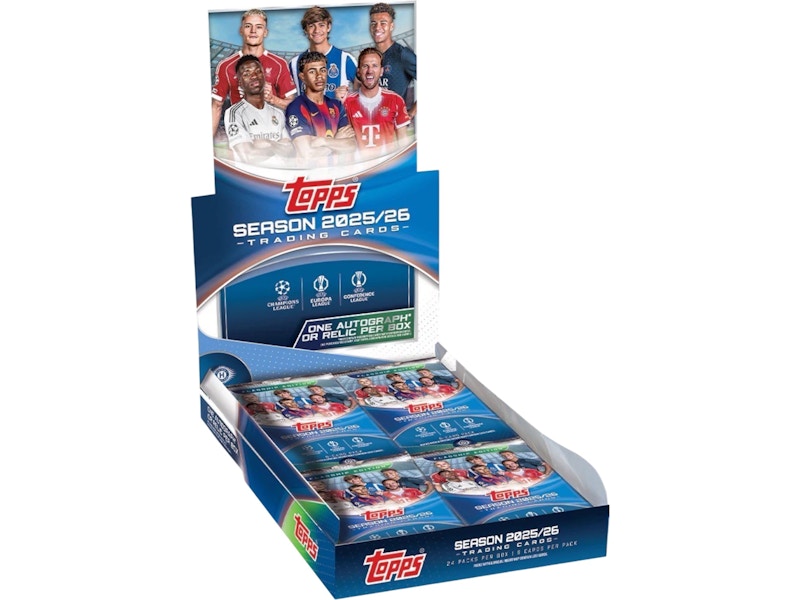 2025-26 Topps UEFA Club Competitions Soccer Hobby Box - 2025-26 - US