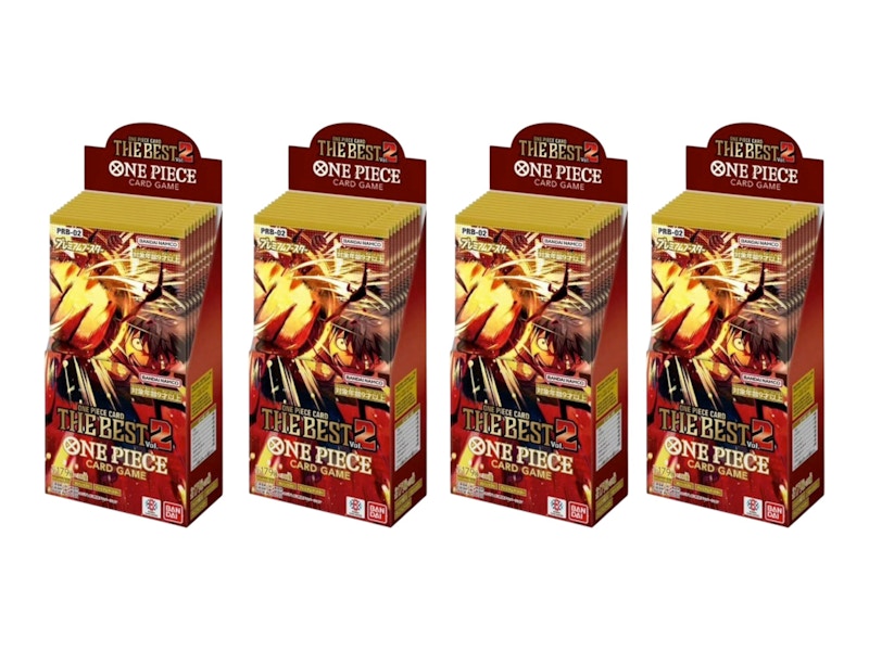 2025 Bandai One Piece The Best Vol. 2 (PRB-02) Booster Box 4x Lot ...