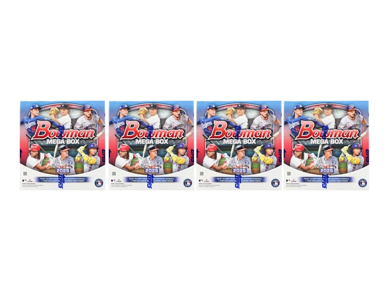 2025 Bowman Chrome Baseball Mega Box 4x Lot - 2025 - US