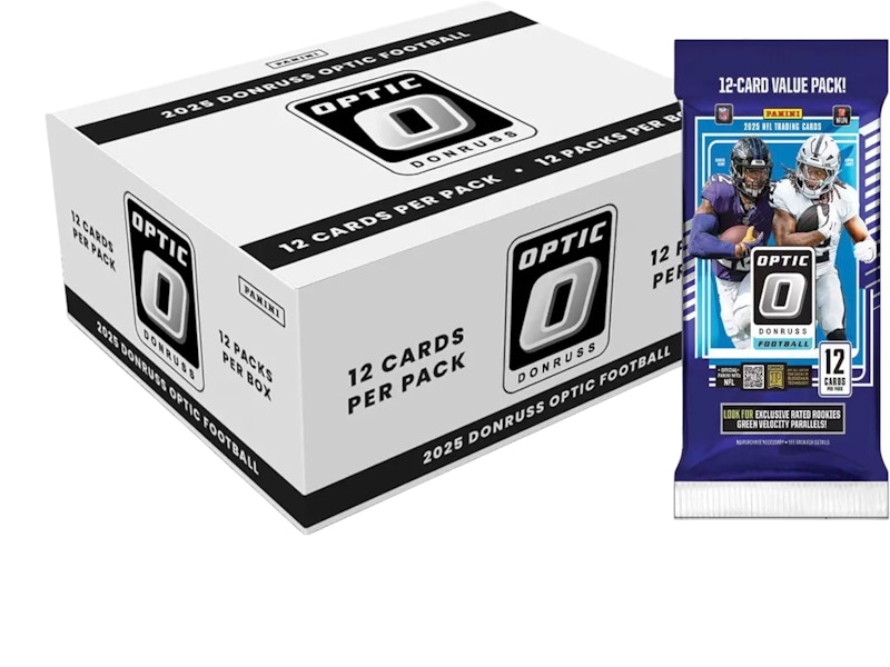 2025 Panini Donrus Optic Football (Green Velocity Parallels) Fat Pack ...