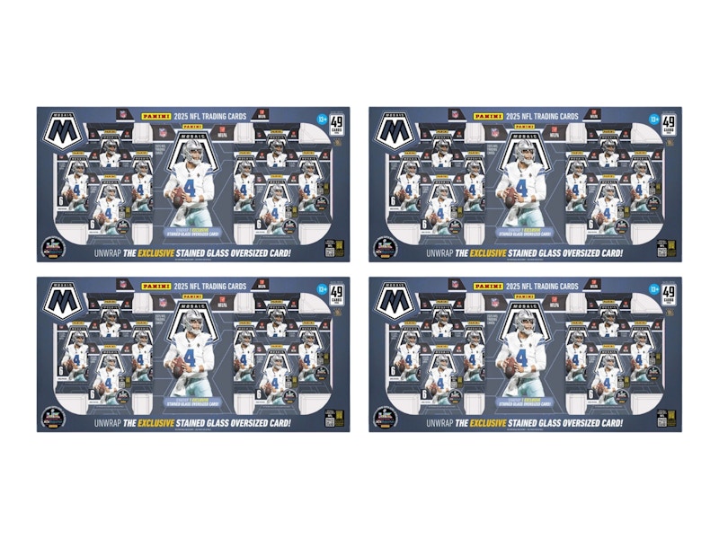 2025 Panini Mosaic Football Costco Exclusive Bundle Box 4x Lot - 2025 - US