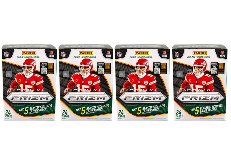 2025 Panini Prizm Football (Lazer Prizm) Blaster Box 4x Lot - 2025 - US
