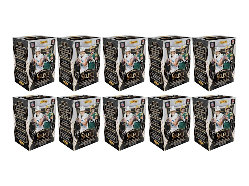 2025 Panini Select Football (Green & Yellopw Prizm Shock) Blaster Box ...