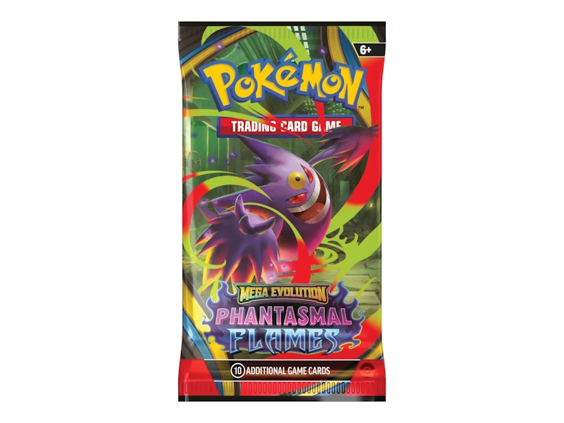 2025 Pokémon Mega Evolution Phantasmal Flames Mega Gengar Booster Pack ...
