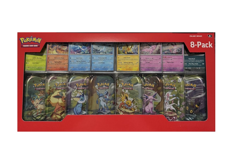 2025 Pokémon Prismatic Evolutions Mini Tins 8-Pack (Costco Exclusive ...