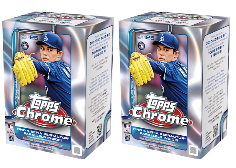 2025 Topps Chrome Baseball Value Box 2x Lot - 2025 - US