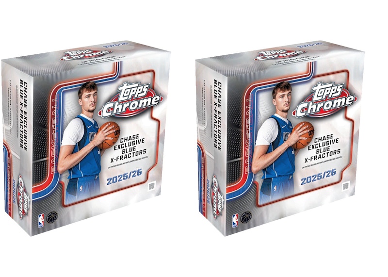 2025-26 Topps Chrome Basketball Mega Box 2x Lot - 2025-26 - US