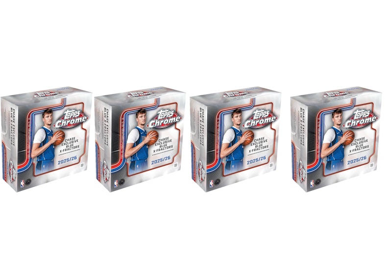 2025-26 Topps Chrome Basketball Mega Box 4x Lot - 2025-26 - US