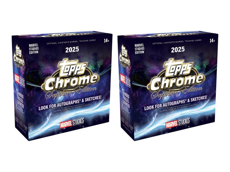 2025 Topps Marvel Studio Chrome Sapphire Hobby Box 2x Lot - 2025 - US