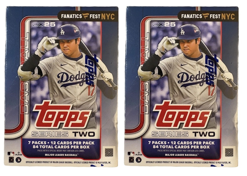 2025 Topps Series 2 Baseball Fanatics Fest NYC Edition Blaster Box 2x ...