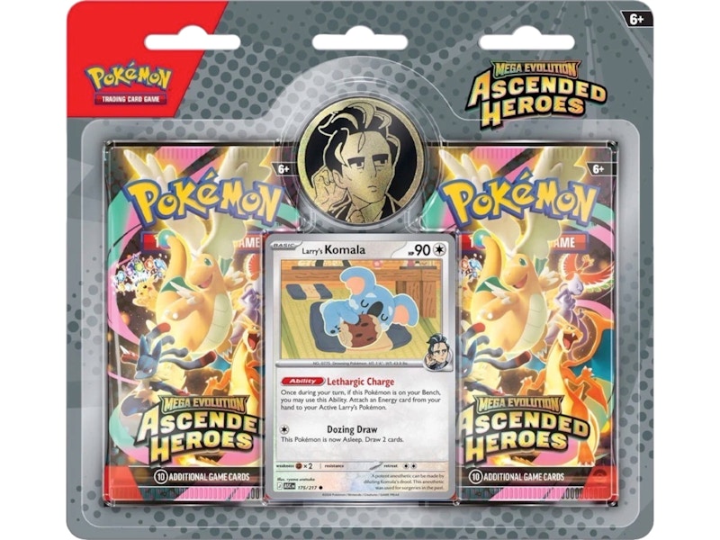 2026 Pokémon Mega Evolution Ascended Heroes Larry's Komala Blister Pack ...