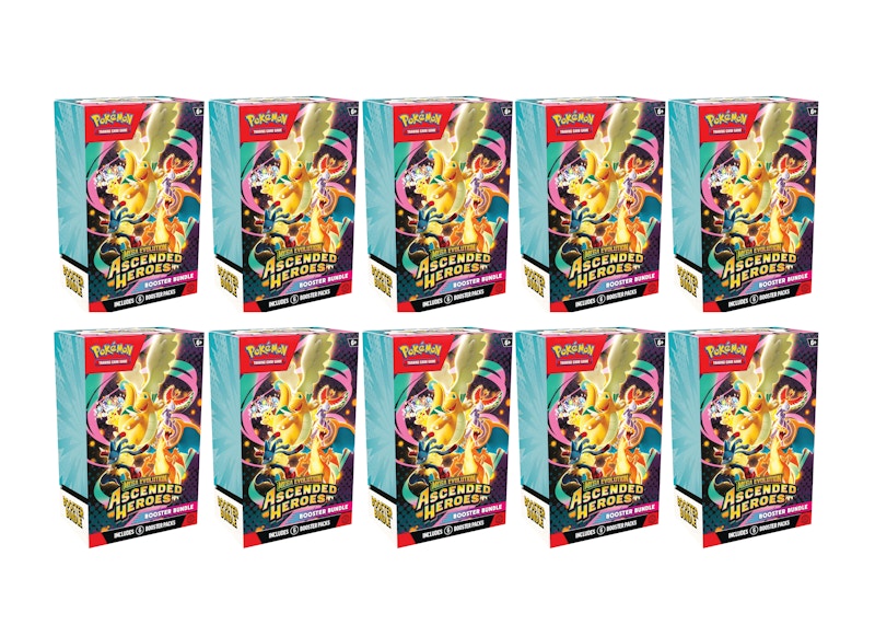 2026 Pokémon Mega Evolution Ascended Heroes Booster Bundle 10x Lot ...