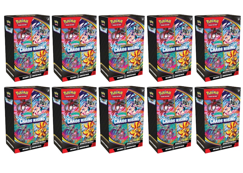 2026 Pokémon Mega Evolution Chaos Rising Booster Bundle 10x Lot - 2026 - US