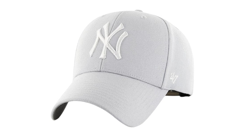 47 Brand MVP MLB New York Yankees Snapback Baseball Cap Steel Grey Men ...