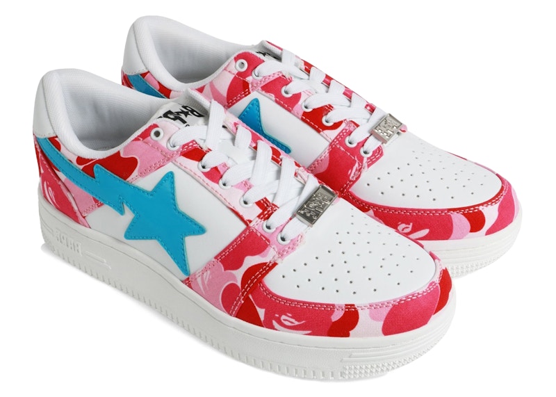 A Bathing Ape Bape Sta Low Pink Camo Blue Men's - Sneakers - US