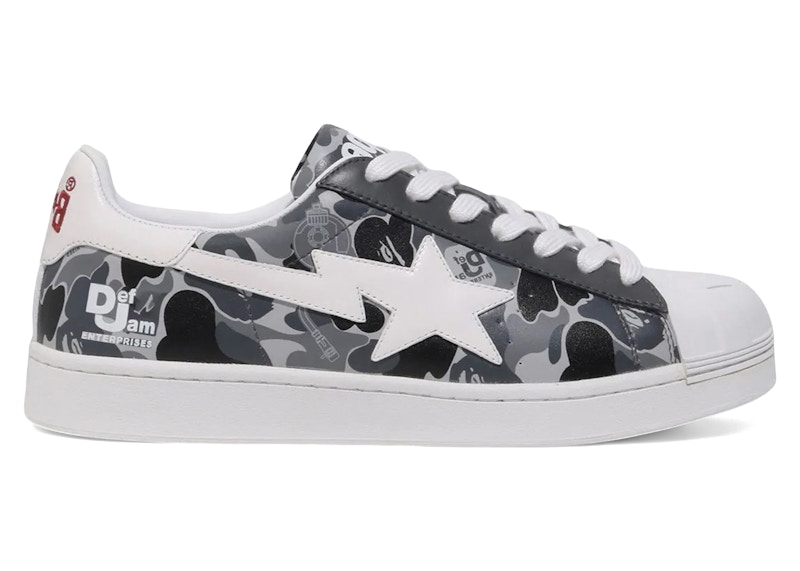 A Bathing Ape Skull Sta Def Jam Grey Camo Men's - 1L73-191-910 ...