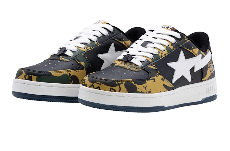 A Bathing Ape x CLOT Bape Sta Yellow Men's - Sneakers - US