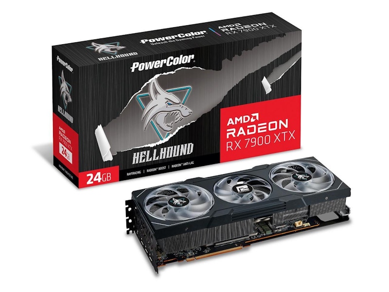 AMD PowerColor Hellhound Radeon RX 7900 XTX 24GB OC Graphics Card ...