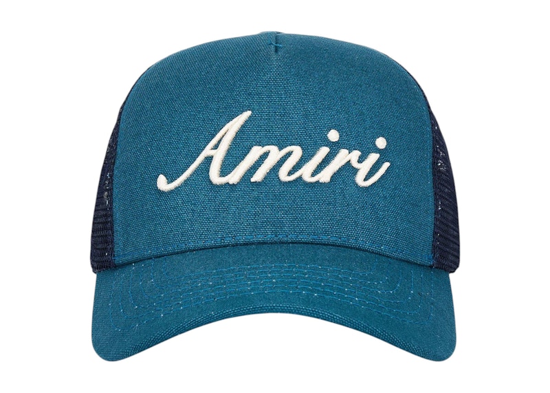 AMIRI Amiri Script Trucker Hat Teal Hombre - SS23 - ES