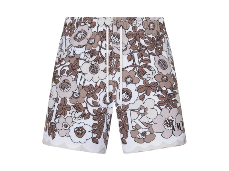 AMIRI Flower Swimtrunks Shitake Men's - US
