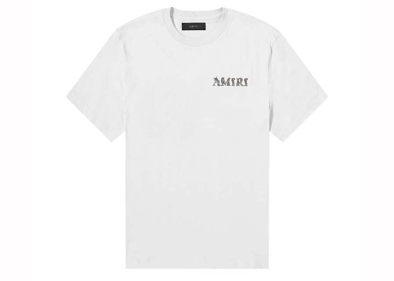 AMIRI MA Baroque Logo Tee Gray Dawn Men's - US
