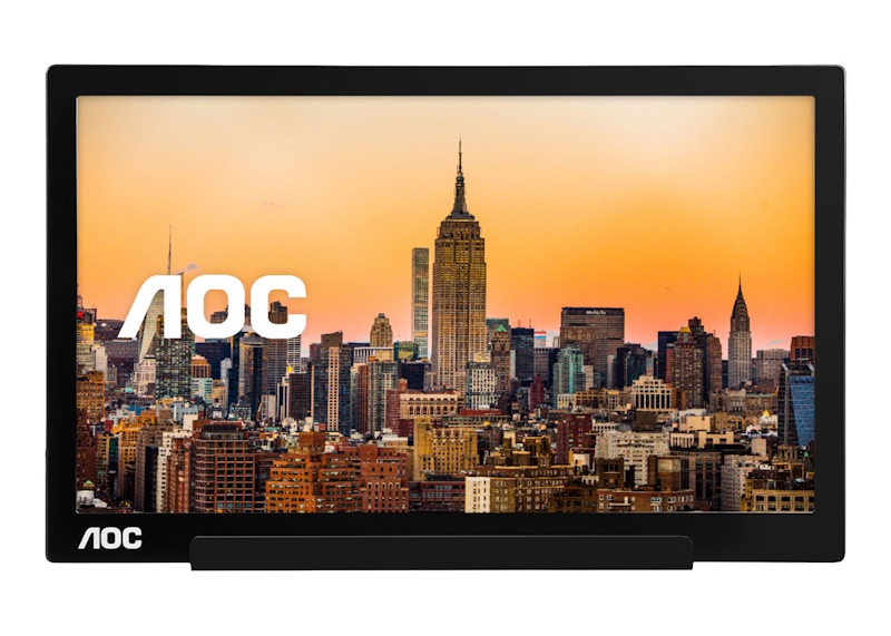 AOC IPS 15.6 Inch USB-C Portable Monitor I1601C Black - US