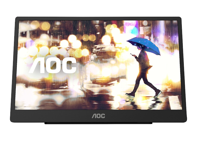 AOC IPS 15.6 Inch USB-C Touch Portible Monitor 16T2 Black - US