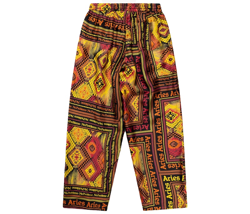 Aries Scarf Print Silk Slacker Pants Multi - FW22 - US