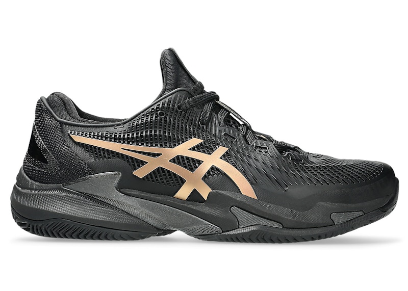 ASICS Court FF 3 Novak Clay Night Energy Black Prism Gold Men's ...