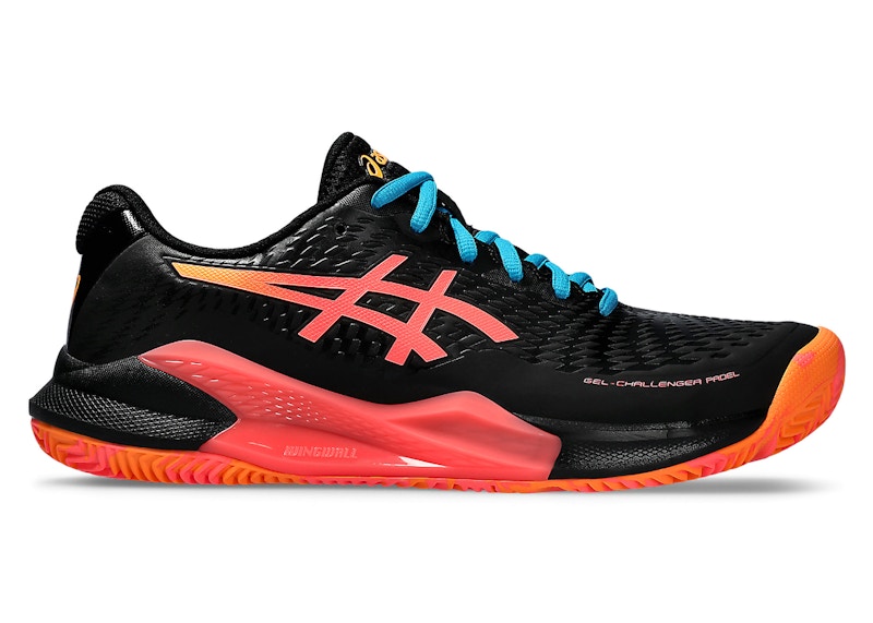 ASICS Gel-Challenger 14 Padel Black Blazing Coral Men's - 1041A477-001 - US