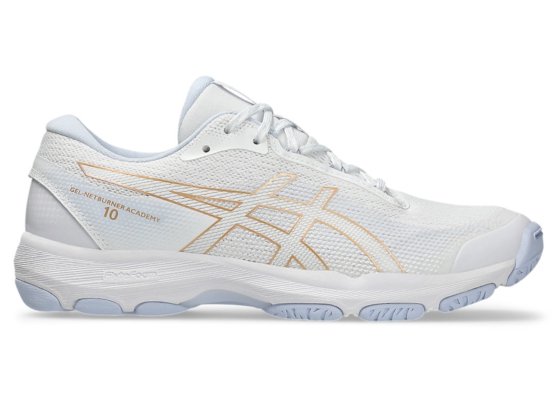 ASICS Gel-Netburner Academy 10 White Champagne (Women's) - 1072A114-102 ...
