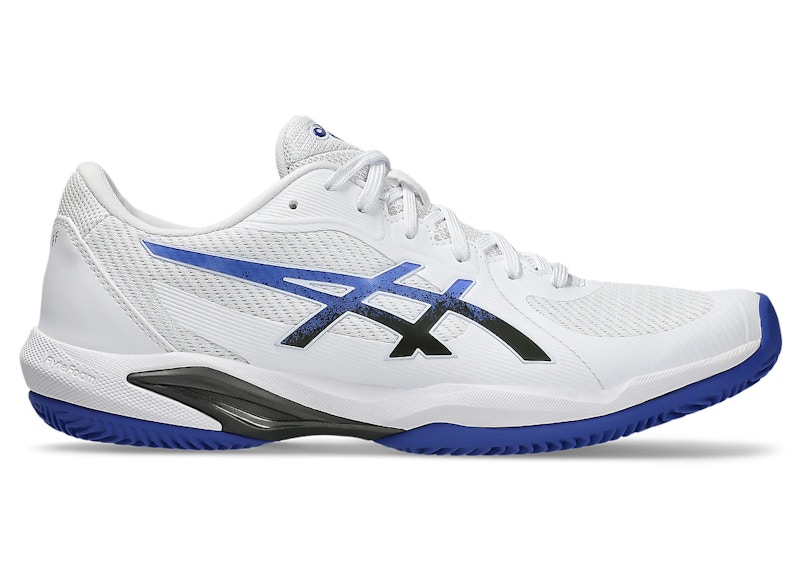 ASICS Solution Swift FF 2 Clay White Dark Cobalt Men's - 1041A467-103 - US