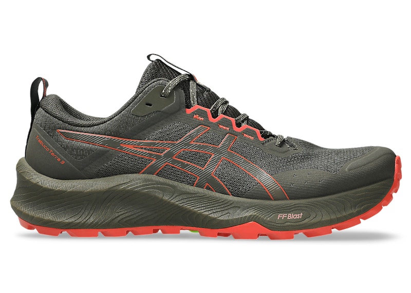 ASICS Trabuco Terra 3 Brown Stone Spicy Red Men's - 1011C152-200 - US
