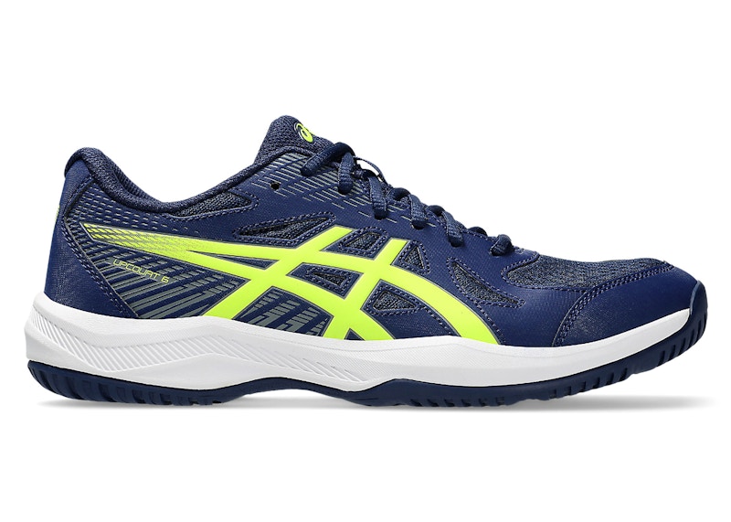 ASICS Upcourt 6 Blue Expanse Safety Yellow Men's - 1071A104-400 - US