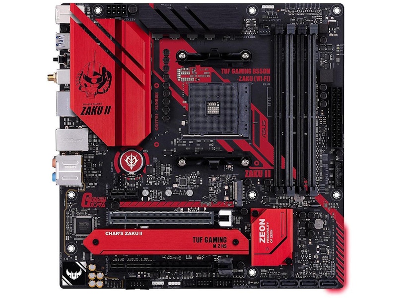 ASUS TUF GAMING B550M-ZAKU (WI-FI) AM4 AMD B550 SATA 6 ATX AMD ...