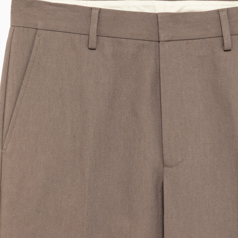 Acne Studios Gabardine Pants Brown Men's - US