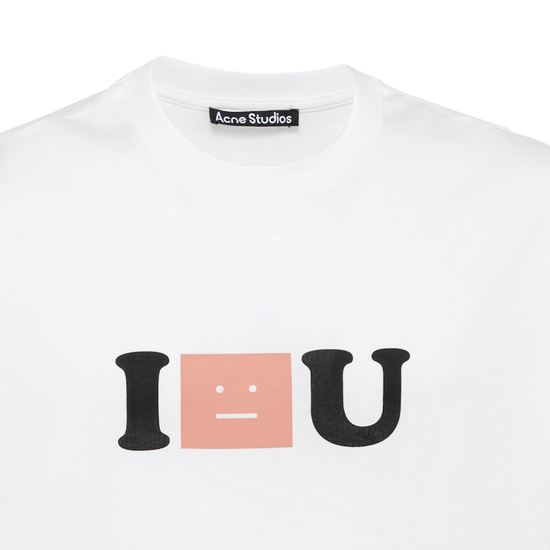 Acne Studios Printed T-Shirt Optic White Men's - US
