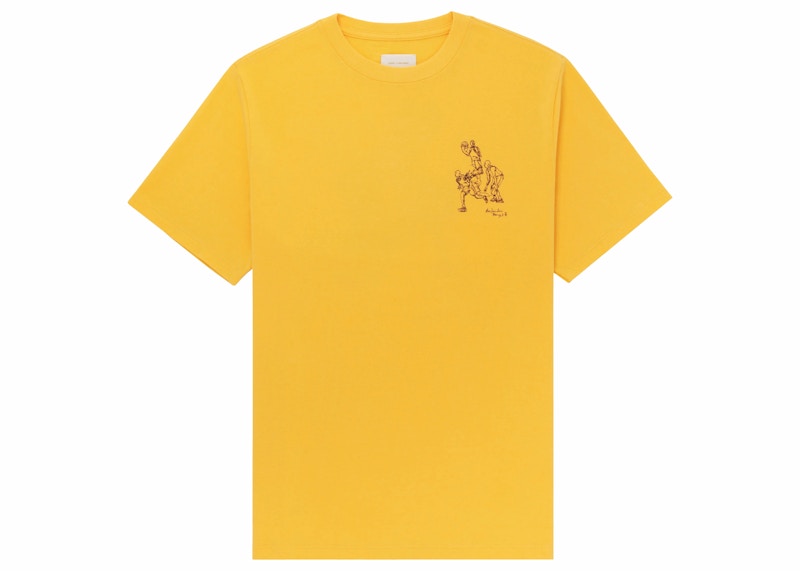 Aime Leon Dore Basketball Study Tee Yellow Men's - FW23 - US