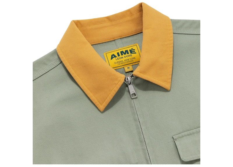 Aime Leon Dore Mechanic Jacket Green Men's - SS22 - US