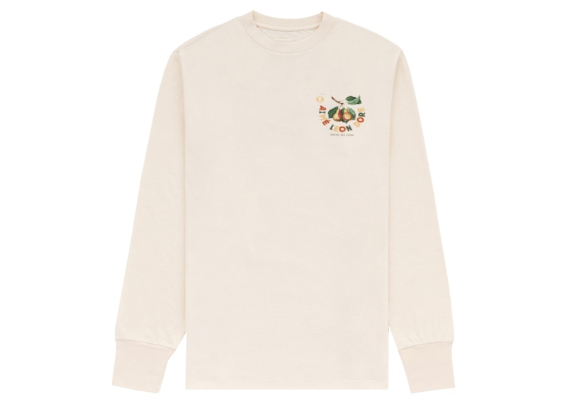 Aime Leon Dore Pear Graphic L/S Tee Cream Men's - FW21 - US