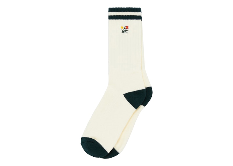 Aime Leon Dore Striped Crest Sock Pine Grove Men's - FW24 - US