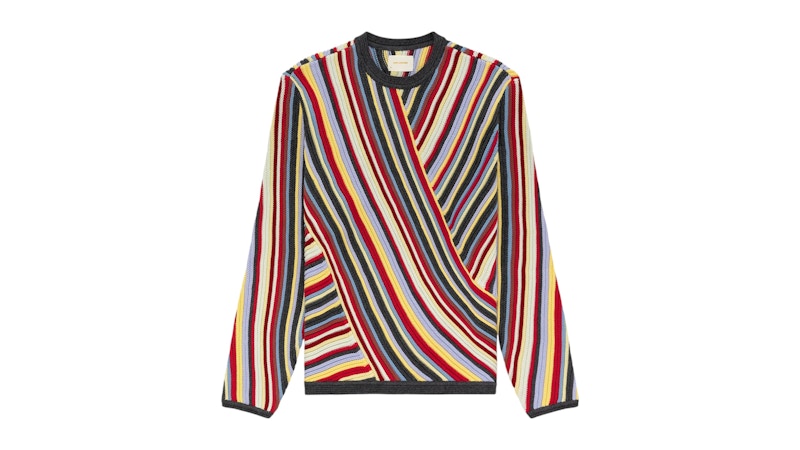 Aime Leon Dore Warped Crewneck Sweater Multicolor Men's Aime Leon Dore Warped Crewneck Sweater Multicolor Men's
