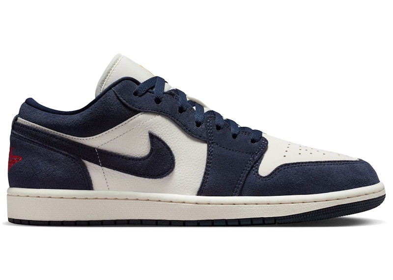 Jordan 1 Low SE Obsidian Suede Men's - IO7448-400 - US