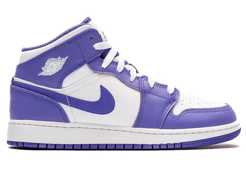Jordan 1 Mid Purple Venom (GS) Kids' - DQ8423-511 - GB