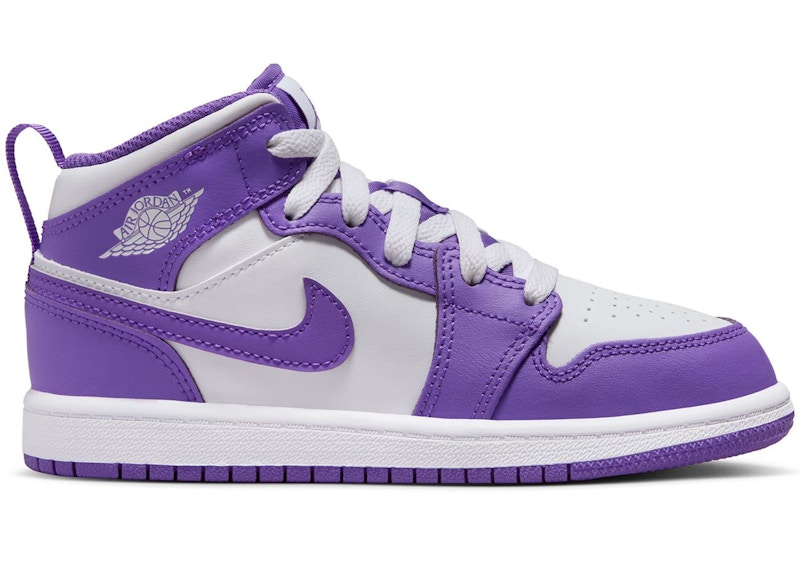 Jordan 1 Mid Purple Venom (PS) Para niños - DQ8424-511 - MX