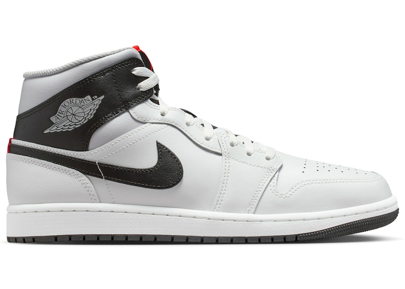 Jordan 1 Mid White Neutral Grey Infrared Men's - DQ8426-109 - US