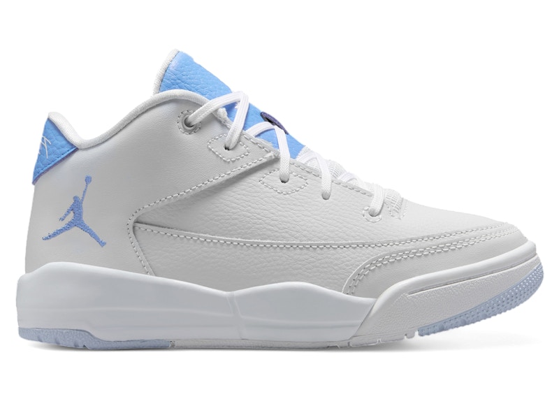 Jordan Flight Origin 3 Pure Platinum White Hydrogen Blue Legend Blue ...