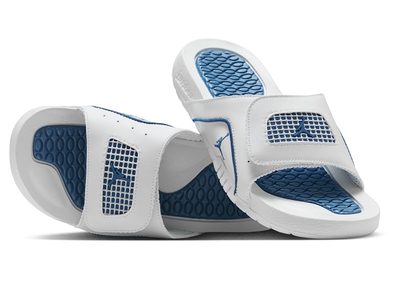 Jordan Hydro 4 Retro Off White Neutral Grey Industrial Blue (GS ...