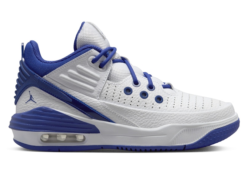 Jordan Max Aura 5 White Black Radiant Blue (GS) - DZ4352-140 - US