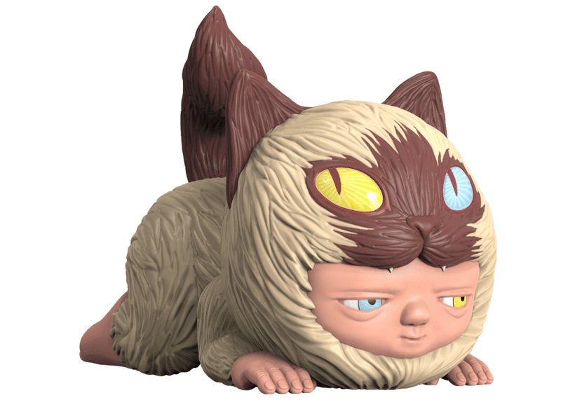 Alex Face Mighty Jaxx Lightning Cat Figure